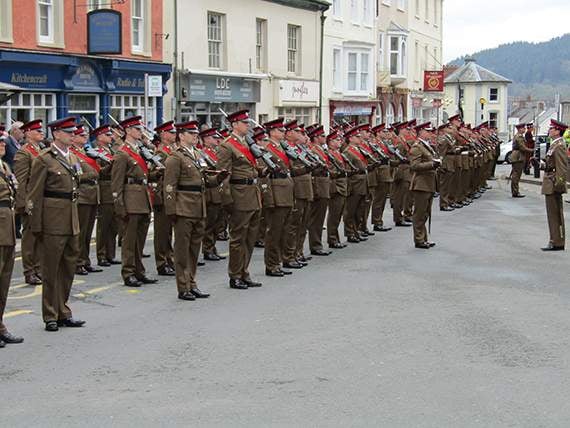 Army corps receives freedom of Brecon in town centre ceremony | brecon ...