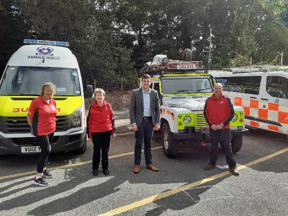 MS James Evans impressed by Brecon Mountain Rescue Team | brecon-radnor ...