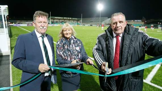 Bumper crowd for first game on Aber Town's new pitch | cambrian-news.co.uk