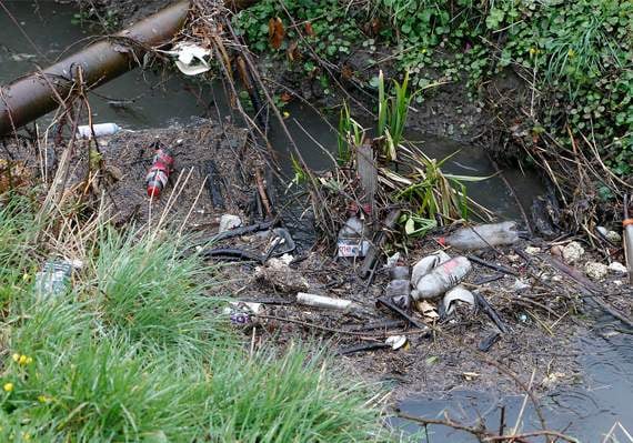 ‘Flooding risk’ as stream constantly blocked by litter | cambrian-news ...
