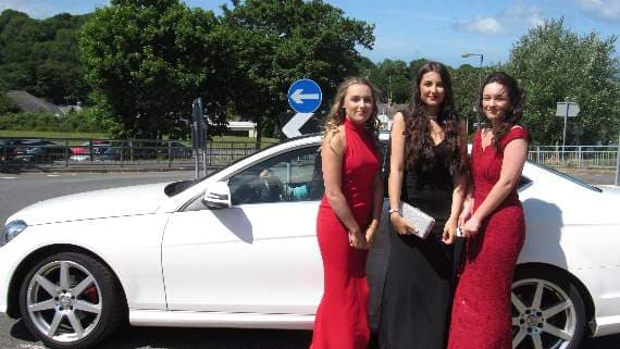 PICTURES: Ysgol Gyfun Aberaeron pupils arrive in style for prom ...