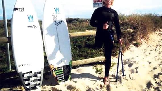 One-legged surfer 'not disabled enough' for specially-adapted car ...
