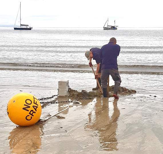 Swim zone for safety marked out at beach | cornish-times.co.uk