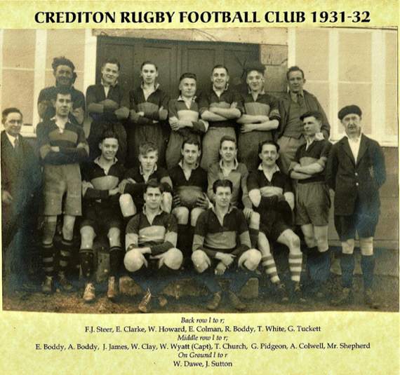 Training recommences at Crediton Rugby Club - and a look back in time ...