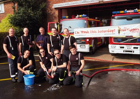 Fire station awash with clean cars | farnhamherald.com