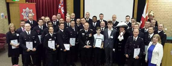 Firefighters rewarded for their long service | farnhamherald.com