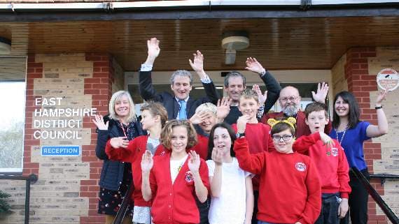 Pupils take over council offices | farnhamherald.com
