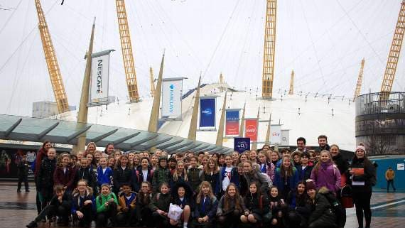 Pupils take to the O2 stage | farnhamherald.com