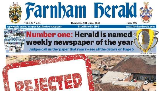 'A paper that roars': Herald is named weekly newspaper of the year ...