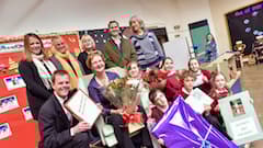 Cross Ash Primary pupils bid goodbye to headteacher ...