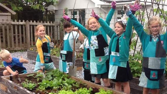 Primary school pupils enjoy their new 'Garden of Life' | southhams ...