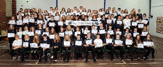 Okehampton College students celebrating excellence at annual awards ...
