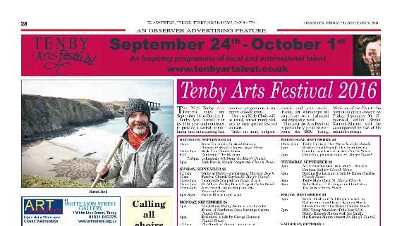 Feature - Tenby Arts Festival | pembroke-today.co.uk