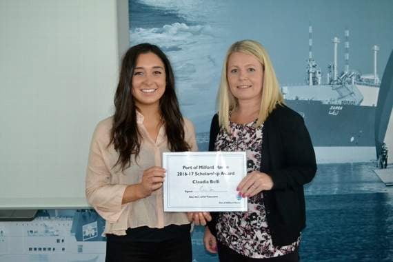 Scholarship students complete work placements at Wales’ largest port ...