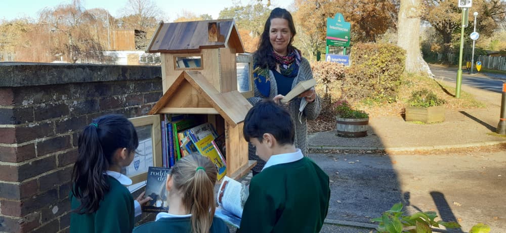 Community book box installed outside school | farnhamherald.com