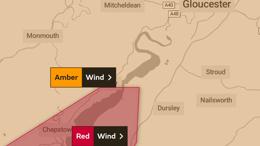 Red weather warning issued for strong winds near the Severn and Wye ...
