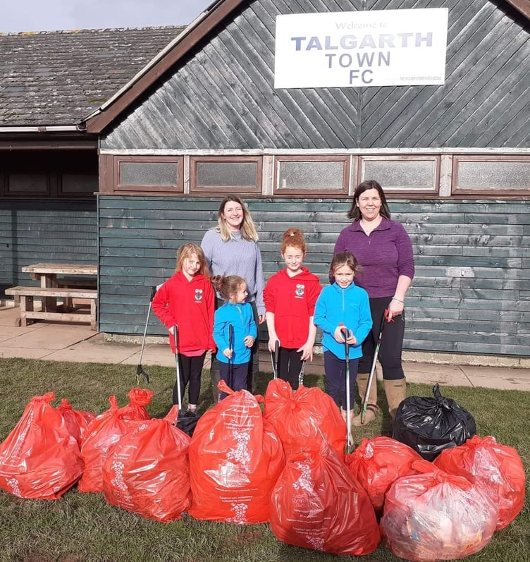 Talgarth Town FC’s community litter pick is a firm favourite | brecon ...