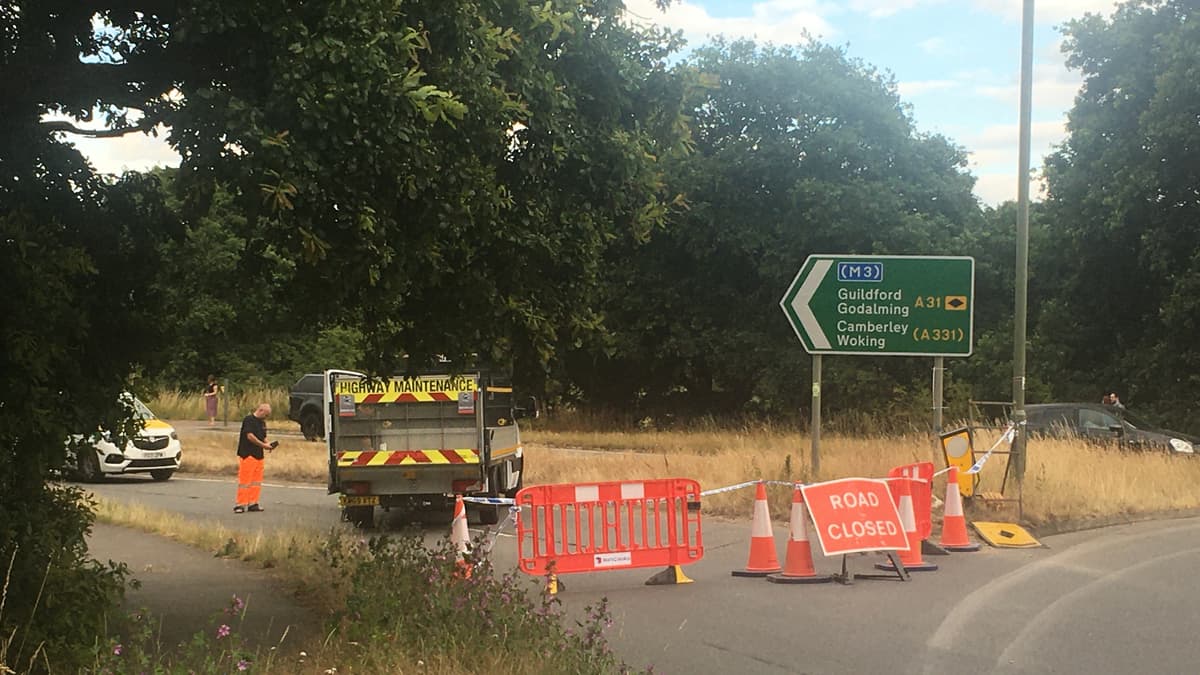 Third man still ‘critical’ after horror crash on the A31 Farnham Bypass ...
