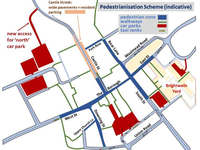 Pedestrianised town centre - how could Farnham finally get there ...
