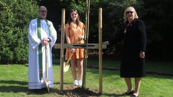 Queen Elizabeth II: Tree planted at St Margaret's Church in Fernhurst ...
