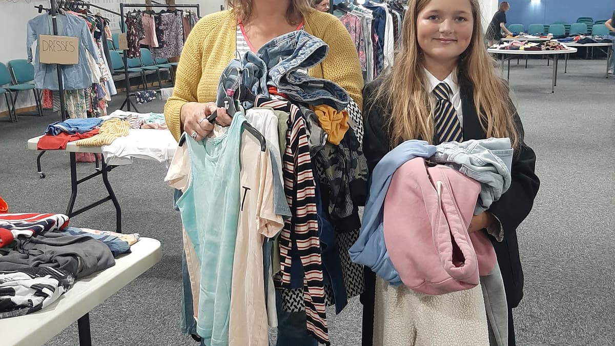 Young people enjoy clothes swap shop in Alton | farnhamherald.com