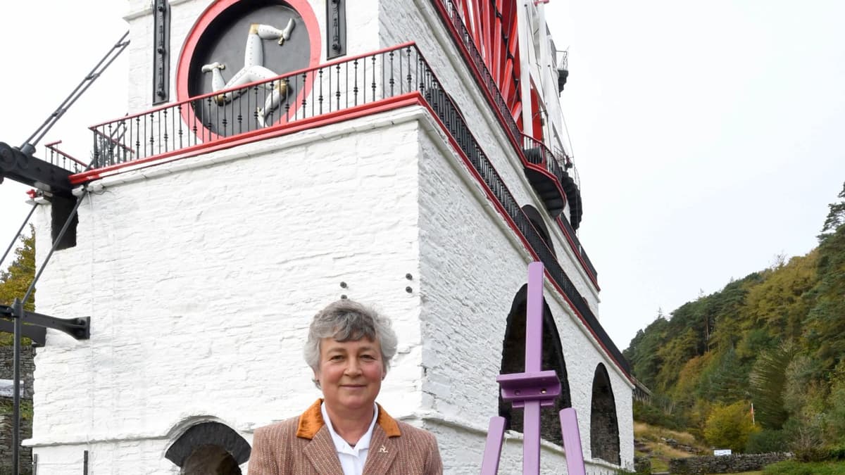 The Laxey Wheel is re-opened by Lady Philippa Lorimer | iomtoday.co.im