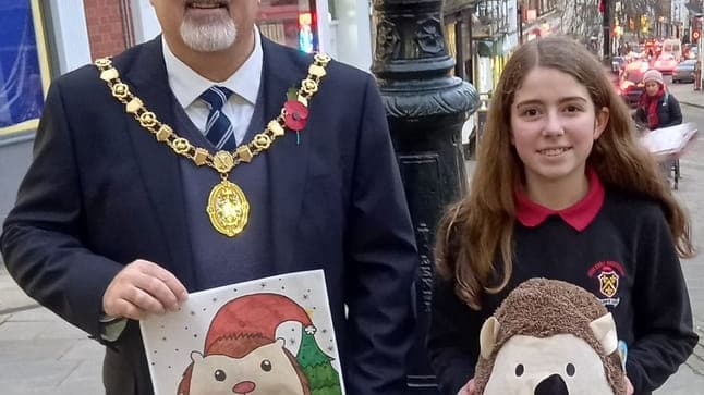 Winner of the Ross-on-Wye Mayor’s Christmas card competition has been ...