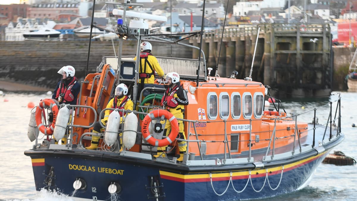 New lifeboat RNLB Ruby Clery arrives in Douglas port | iomtoday.co.im