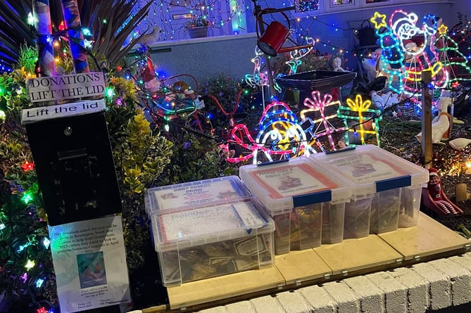 Livsey family prepares for Christmas in the Isle of Man with a lights ...