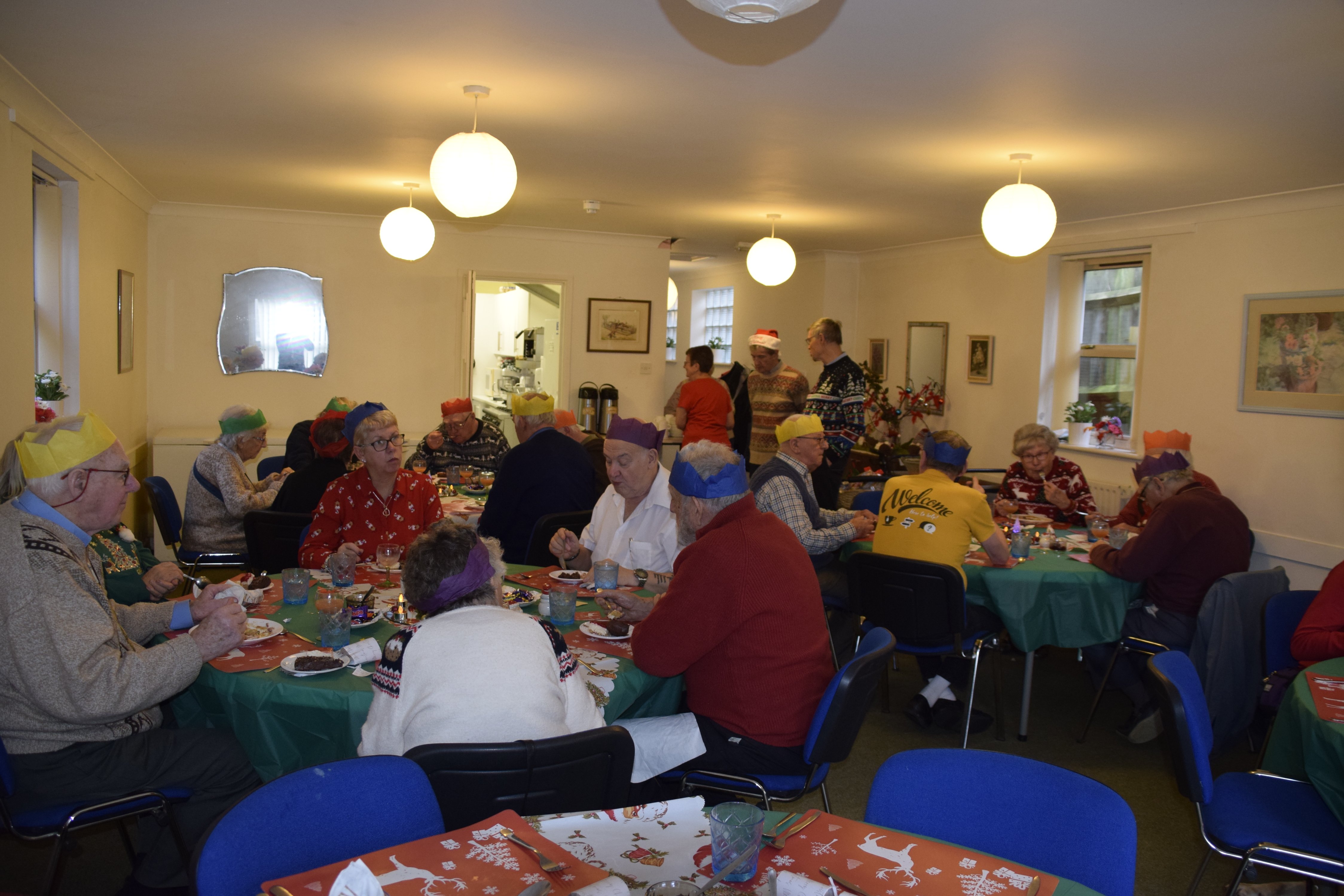 Christmas dinner for members of Alton's Vokes Lunch Club ...