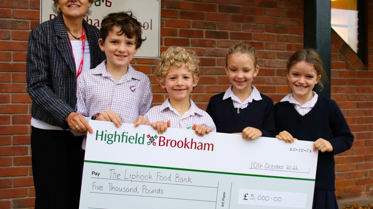 Highfield and Brookham Schools raise Liphook food bank funds ...