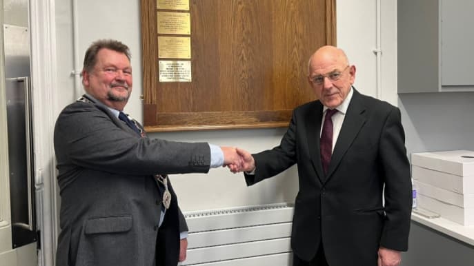 Alun Griffiths recognised for contributions to Abergavenny ...