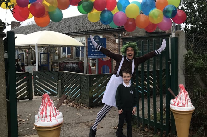 Pupils at Knaphill Lower School had golden ticket to enjoy World Book ...