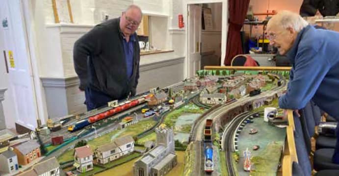 Steamy scenes at Liss village hall during model railway open day ...