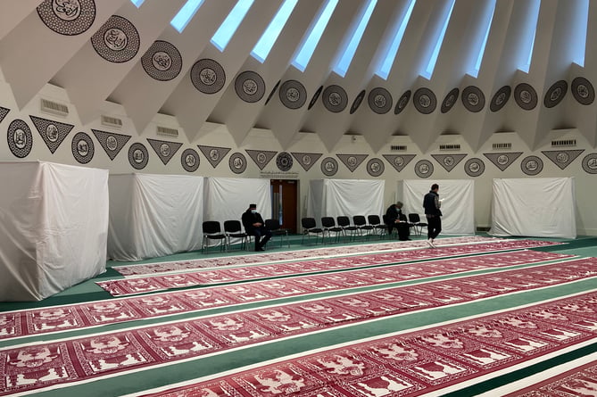 Inside Tilford's Mubarak Mosque during the holy month of Ramadan ...