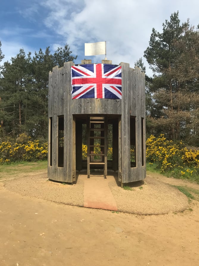 Fort flies Union Flag for coronation at Hogmoor Inclosure in Bordon ...