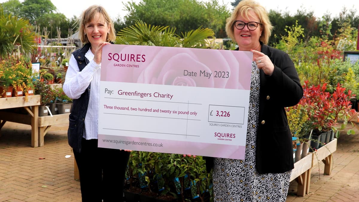 Squire’s Garden Centres donates carrier bag charge to Greenfingers ...