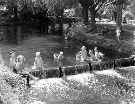 Do you remember the pool created by the old weir in Gostrey Meadow ...