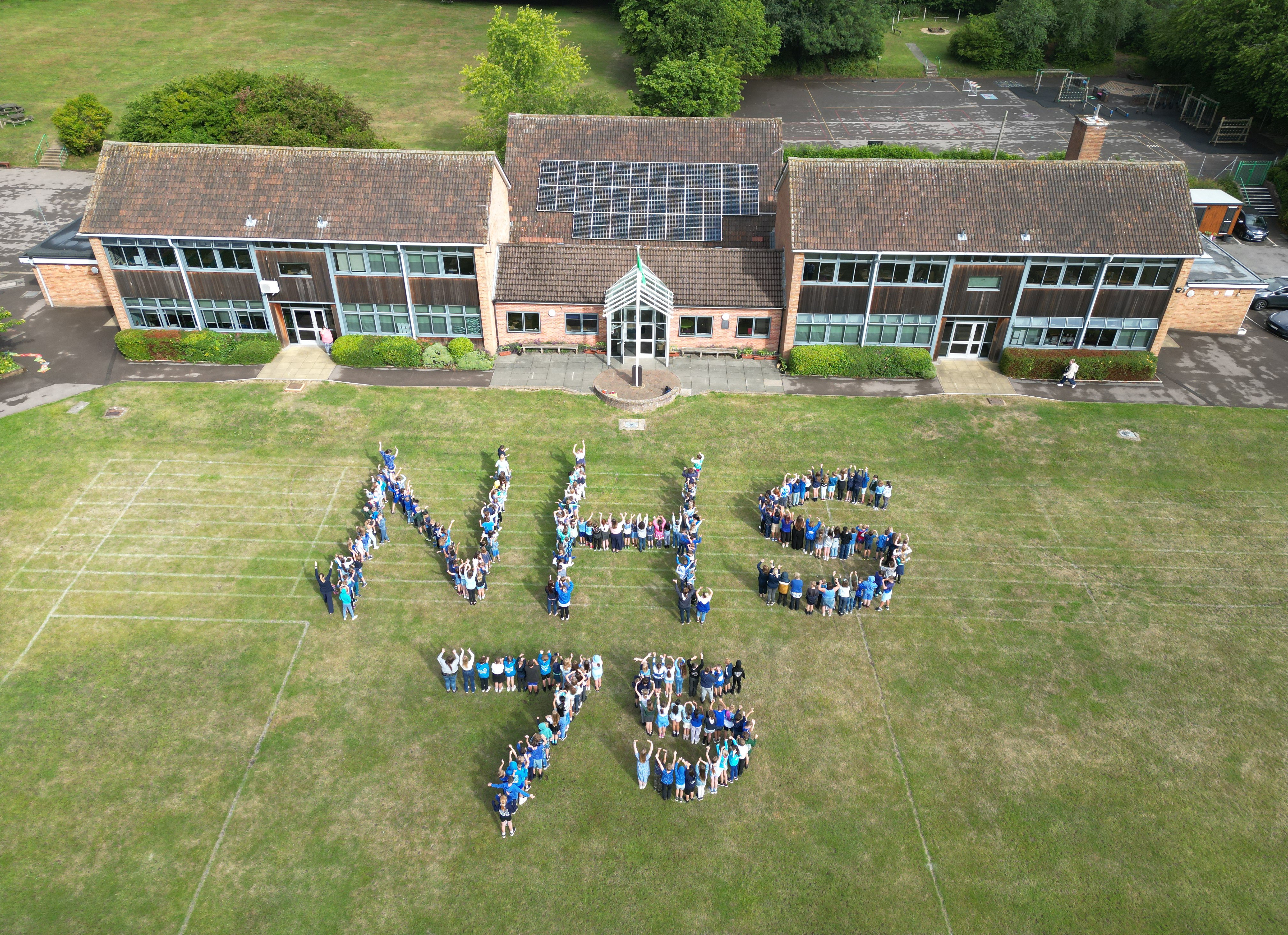 Anstey Junior School in Alton marks 75th birthday of NHS in huge photo ...