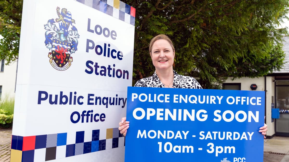 Looe police station front desk reopening | cornish-times.co.uk