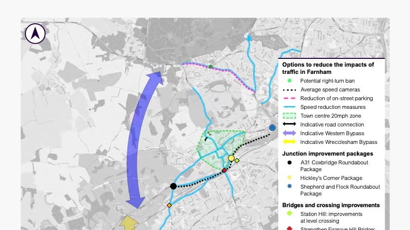 Farnham's western bypass pledge ‘just another Tory empty promise’, say ...