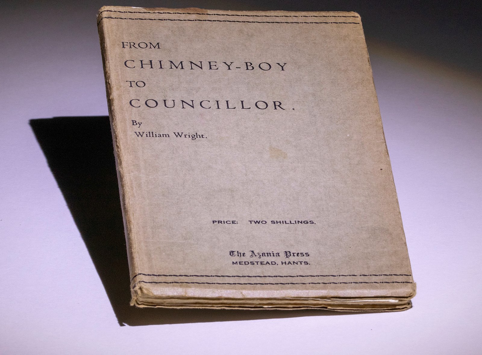 Charity has William Wright book 'From Chimney-Boy To Councillor ...