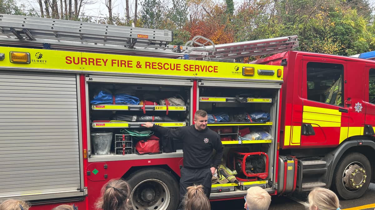 Surrey Fire and Rescue make a splash at St Ives School's with life ...