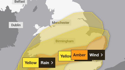 Storm Henk: Amber warning for very strong winds issued in Surrey and ...