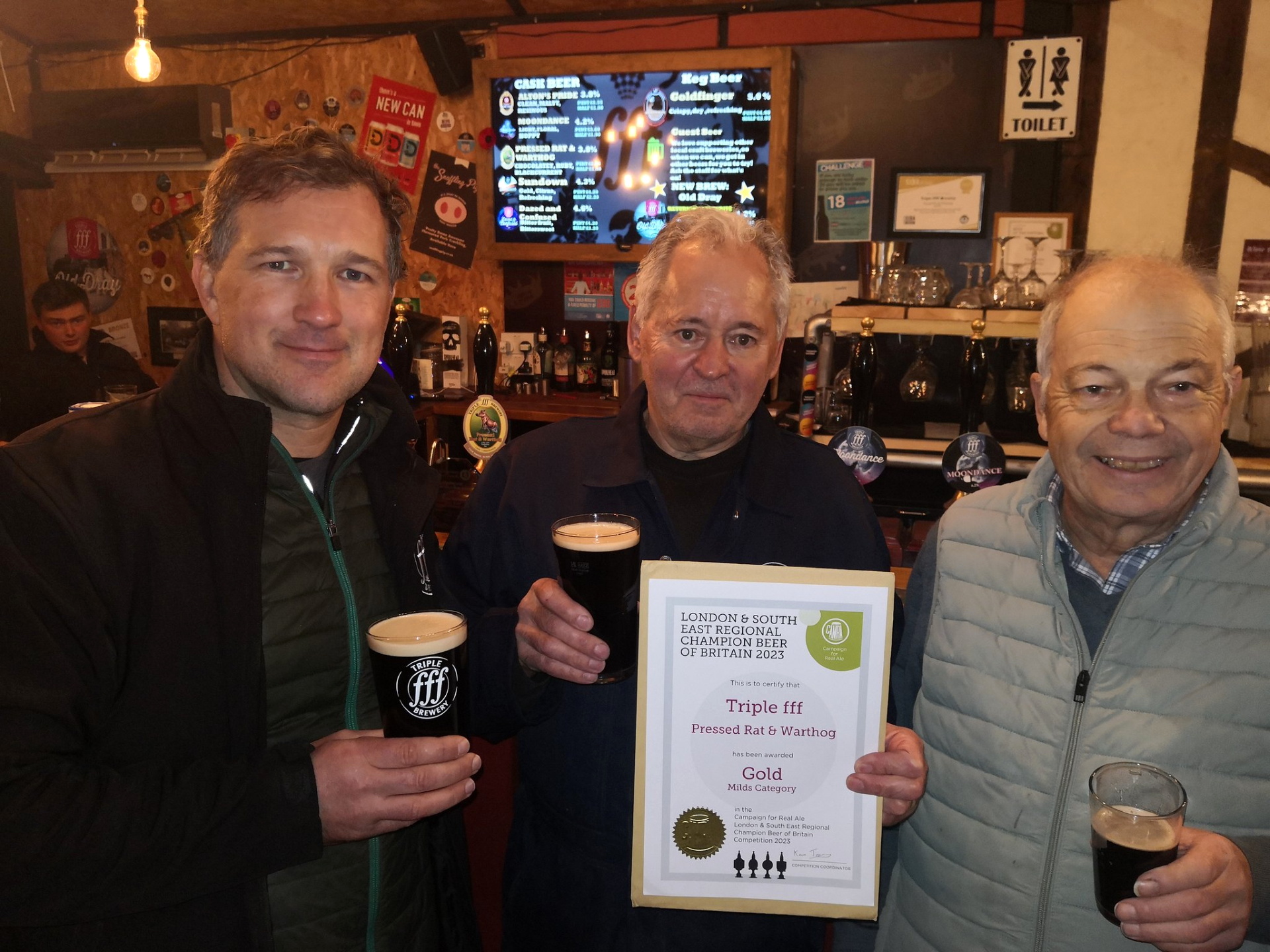 Alton’s Triple fff Brewery celebrates double award win | farnhamherald.com