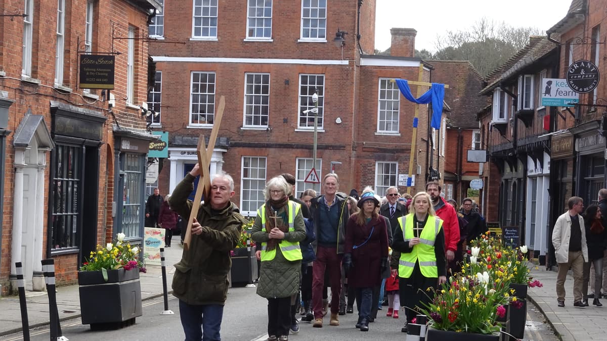Walk of Witness tradition kept alive as cross carried through town ...