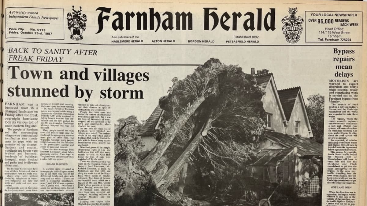 Great Storm of 1987: Community 'distressed and horrified' after Michael ...