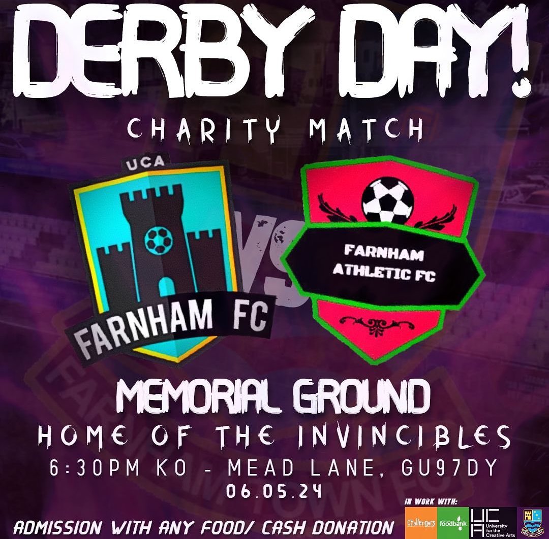 University team to play charity match at Farnham Town FC for Foodbank ...