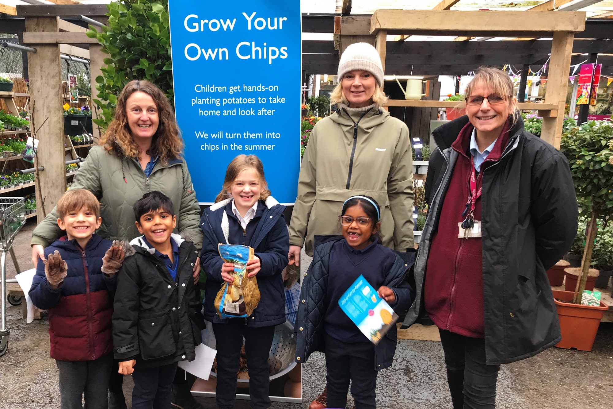 Squire's Garden Centres show pupils how to grow potatoes ...