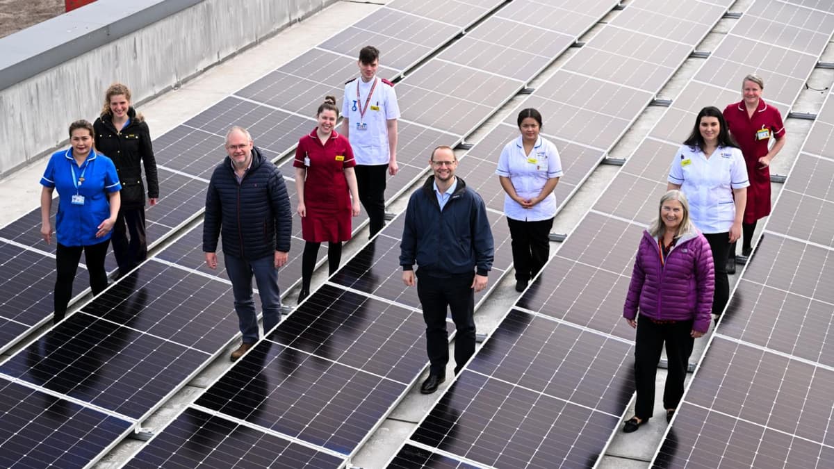 Hospital's new solar panels will save 100 tonnes of carbon per year ...